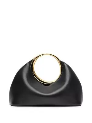 Jacquemus Le Calino Nappa Leather Bag With Integrated Hoop Handle - Black