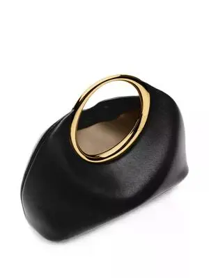 Jacquemus Le Calino Nappa Leather Bag With Integrated Hoop Handle - Black