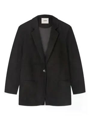 AERON Suede Single-breasted Blazer