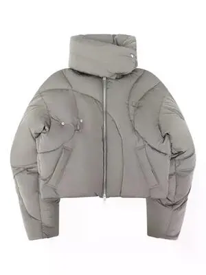 HELIOT EMIL Cropped Padded Jacket - Green