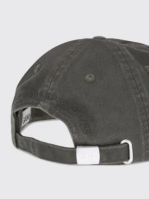 GANNI Embroidered Baseball Cap - Green