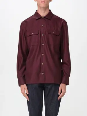 Brunello Cucinelli Shirt Men Burgundy