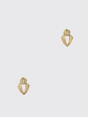 Valentino Garavani Embellished Crystal Drop Earrings - Gold