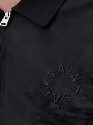 ALLSAINTS Logo-embroidered Zip-up Jacket