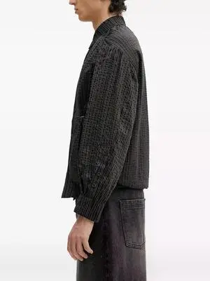 ADER ERROR Striped-pattern Gathered Shirt