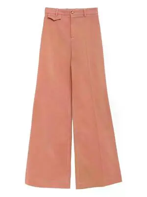 Chloé Cotton Straight Trousers