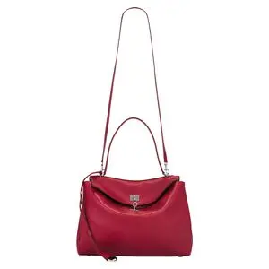 Balenciaga Rodeo Leather Shoulder Bag Red