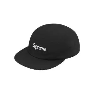 Supreme Reversible Terry Camp Cap - Black