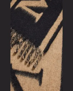 Alexander McQueen Wool-blend Logo Jacquard Scarf