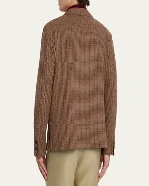 Massimo Alba Gstaad Wool Nehru Jacket