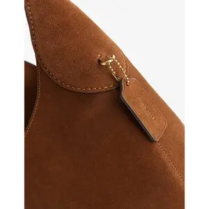 COACH Brooklyn 39 Suede Shoulder Bag - B4/warm Brown