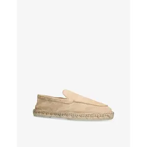 AURELIEN Beachside Suede And Jute Loafers - Beige
