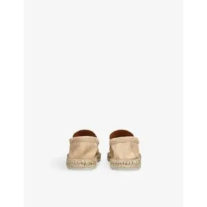 AURELIEN Beachside Suede And Jute Loafers - Beige