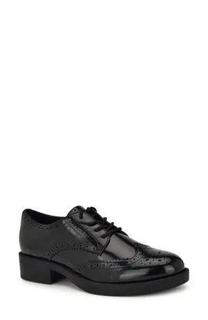 Nine West Studey Brogue Derby - Black