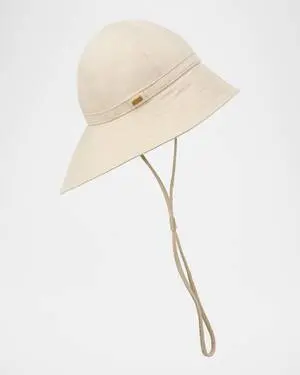 Chloé Asymmetric Bucket Hat - Soft Beige