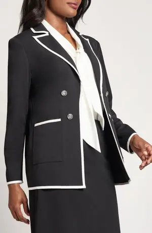 Ming Wang Notched Lapel Jacket
