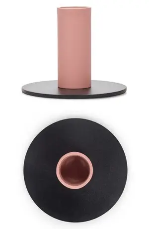 BRITISH COLOUR STANDARD Tall Two Tone Candle Holder - Pink