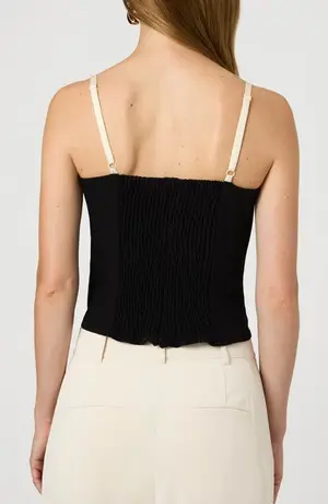 French Connection Azra Strappy Corset Crop Top