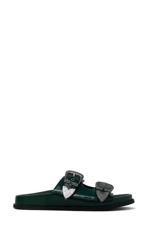 SHU SHOP Dolly Two-strap Sandals - Dark Green
