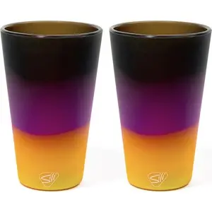 SILIPINT 16 Oz Pint Glass Set - Multicolored