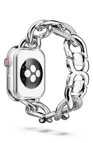 SWAROVSKI Sparkling Chain 20mm Apple Watch Bracelet - Silver