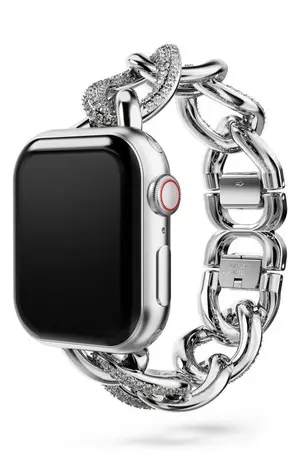 SWAROVSKI Sparkling Chain 20mm Apple Watch Bracelet - Silver
