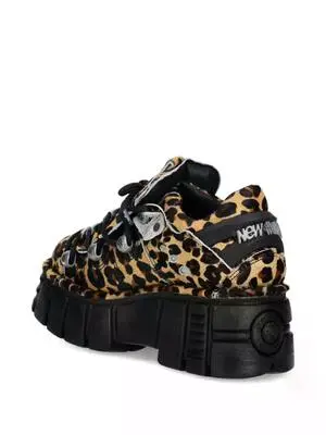 NEW ROCK Leopard-print Platform Trainers