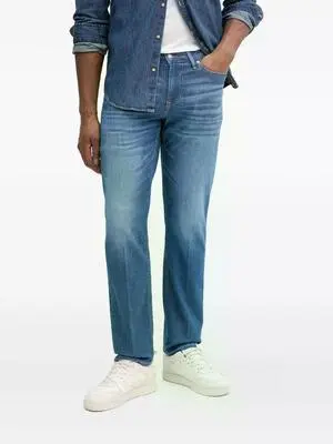 Guess Logo-plaque Jeans - Blue