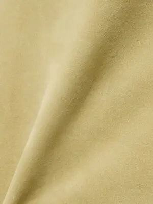 Chloé Pleated Paneled Suede Midi Skirt - Neutrals