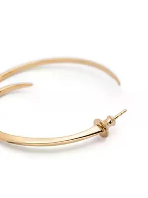 SHAUN LEANE Large Talon Cat Claw Hoop Earrings - Gold