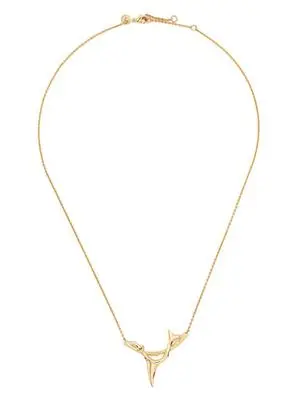 SHAUN LEANE Rose Thorn Branch Pendant Necklace - Gold