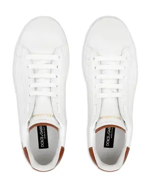 Dolce & Gabbana Leather Sneakers - Cuoio
