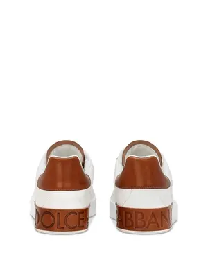 Dolce & Gabbana Leather Sneakers - Cuoio