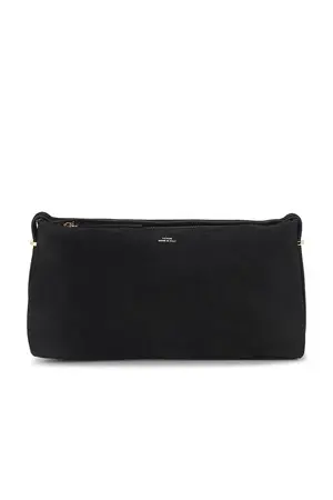 TOTEME Suede Scoop Clutch - Black