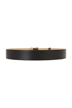 Gabriela Hearst Elster Buckle Leather Belt - Black