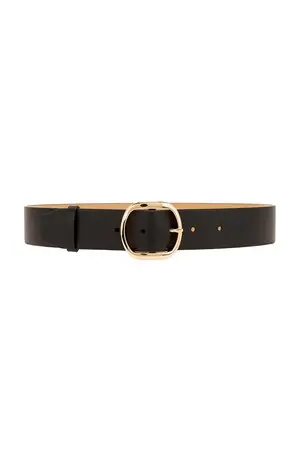 Gabriela Hearst Elster Buckle Leather Belt - Black