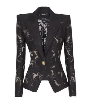 Balmain Lace Up Blazers For Women