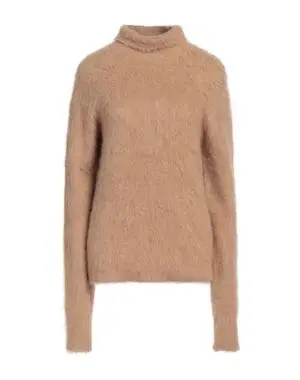 Sportmax Turtleneck Knit Top - Camel