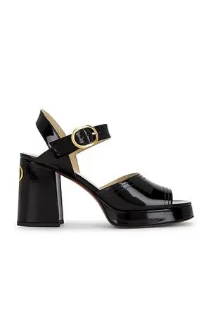 Valentino Garavani Fawcette Patent Leather Platform Sandals