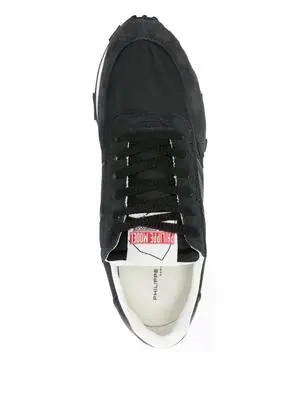 Philippe Model Tour Panelled Suede Sneakers - Black