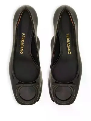 FERRAGAMO Gancini Square-toe Pumps
