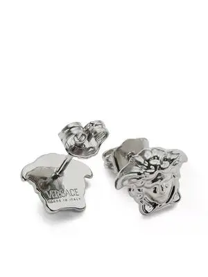 Versace Medusa Head Earrings - Silver