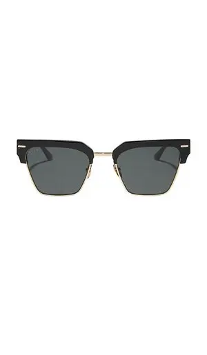 DIFF EYEWEAR Capri Sunglasses - Black & Grey Polarized