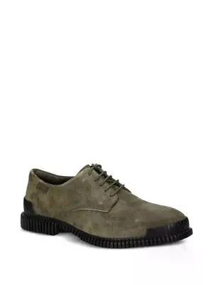 Camper Lace-up Suede Shoes - Green