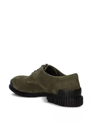 Camper Lace-up Suede Shoes - Green