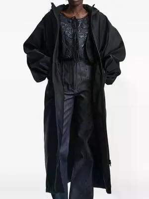Cecilie Bahnsen Hooded Drawstring Parka Coat