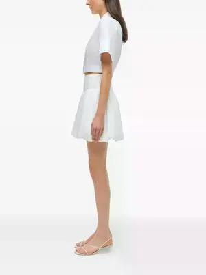 Simkhai Pippa Bubble-hem Mini Skirt - White