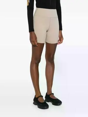 SPORTY & RICH Sr Runner Logo Biker Shorts - Neutrals