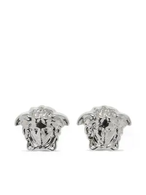 Versace Medusa Head Stud Earrings - Silver
