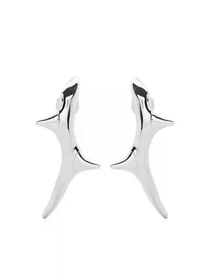 SHAUN LEANE Rose Thorn Climber Earrings - Silver